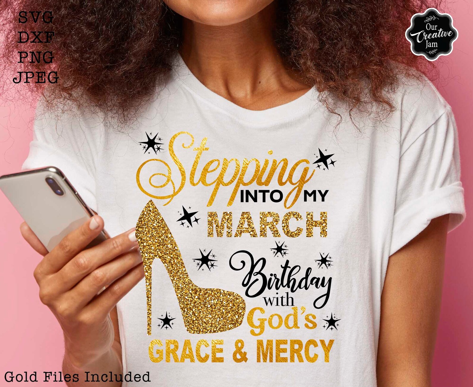 Stepping Into My Birthday Svg, March Queen Svg, March Birthday Svg ...