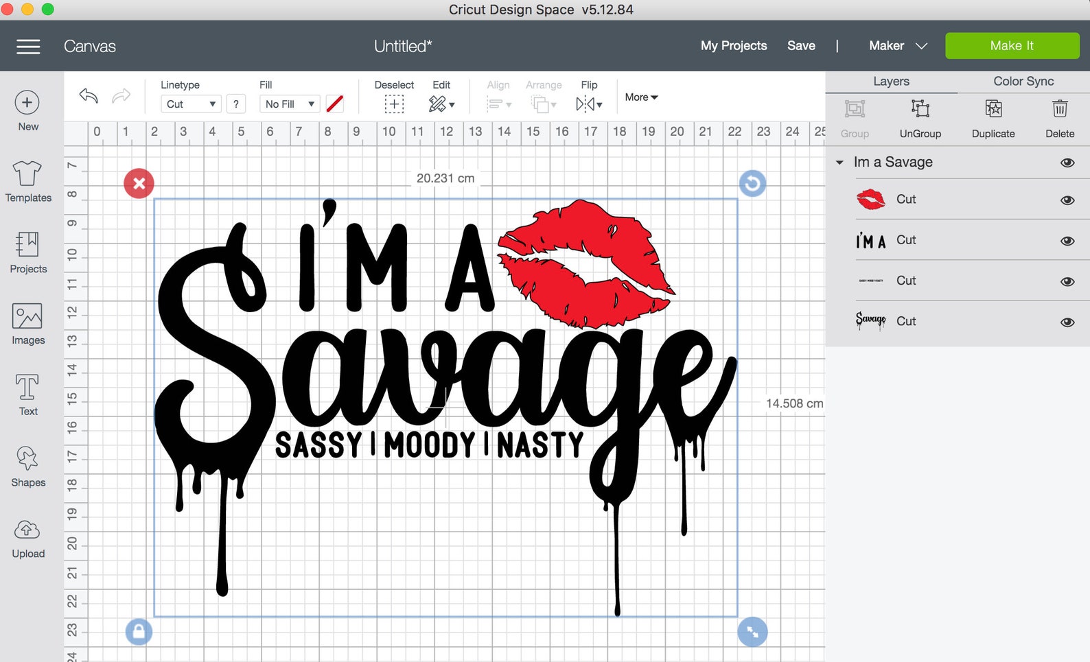 Im a SAVAGE Sassy Moody Nasty SVG savage dripping svg savage | Etsy