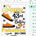 Stepping Into My 43rd Birthday Svg Fabulous Since 1980 SVG - Etsy