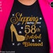 Stepping Into My 58th Grateful & Blessed SVG, 58th Birthday Svg, 58 Svg ...