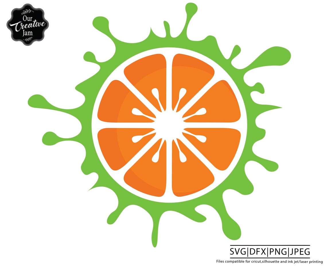 Orange Splash Svg Orange Slice Svg Citrus Svg Orange Fruit - Etsy Canada