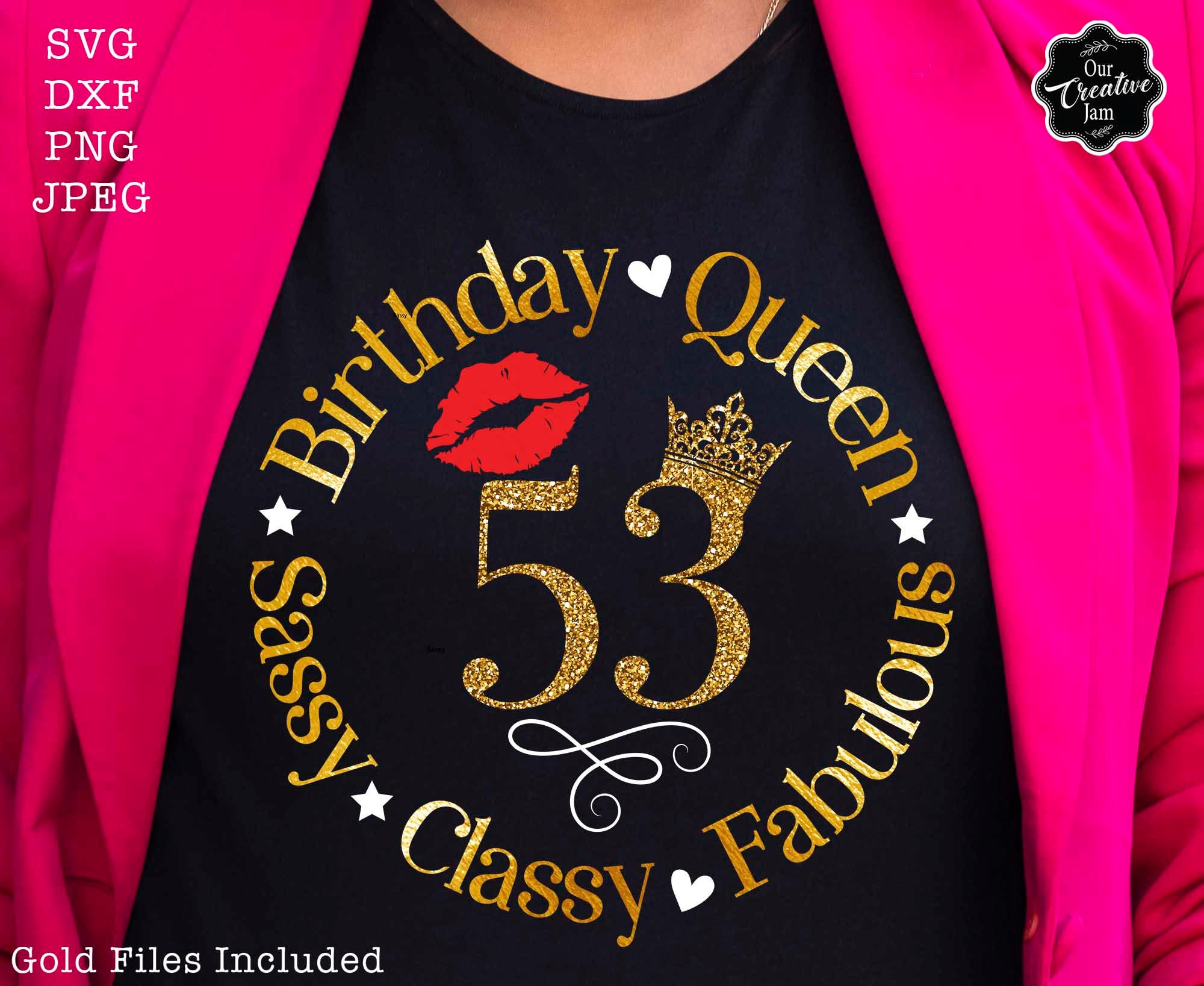 53 and Fabulous Svg 53 and Fab Svg 53th Birthday Svg for - Etsy