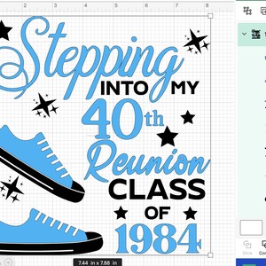 Custom, Reunion, Class of 1984, 40th Reunion Svg, Reunion Svg, Class ...