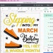 Stepping Into My Birthday Svg, March Queen Svg, March Birthday Svg ...