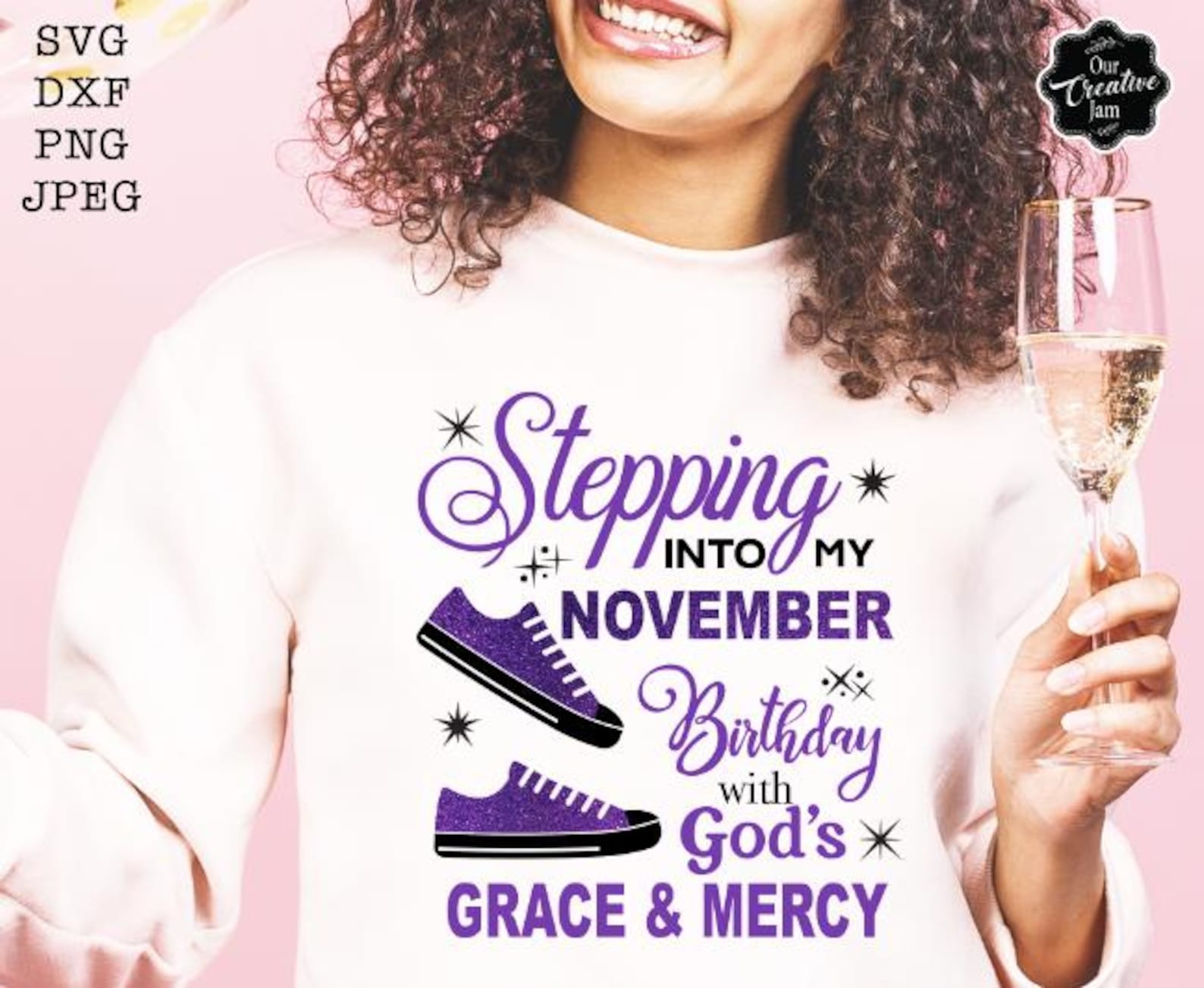 Stepping Into My Birthday Svg, November Queen Svg, November Birthday ...