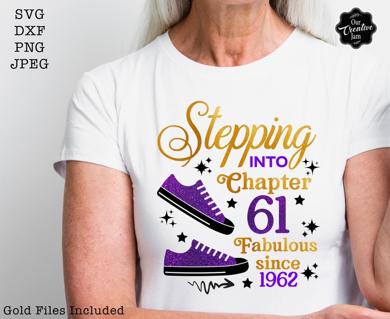 Stepping Into Chapter 61 Fabulous Since 1962 Svg, 61st Birthday Svg ...