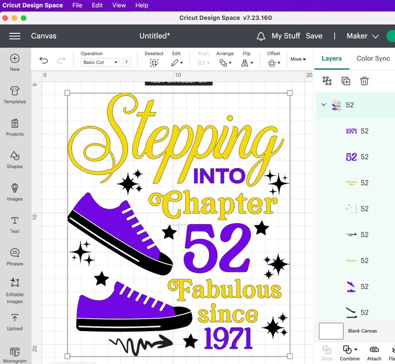 Stepping Into Chapter 52 SVG 52nd Birthday Svg 52 Birthday - Etsy