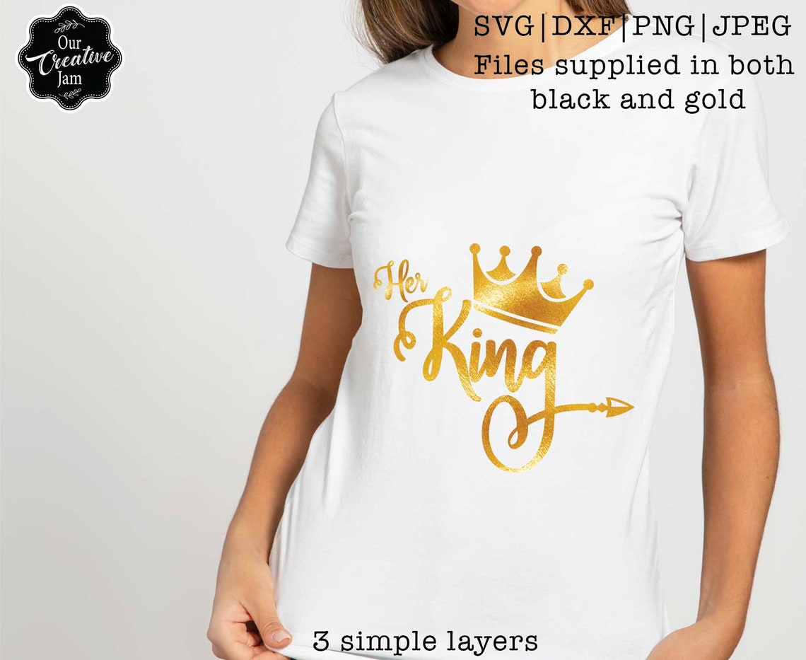 Her King Svg, His Queen Svg,married Life Svg,king and Queen Svg,couple ...