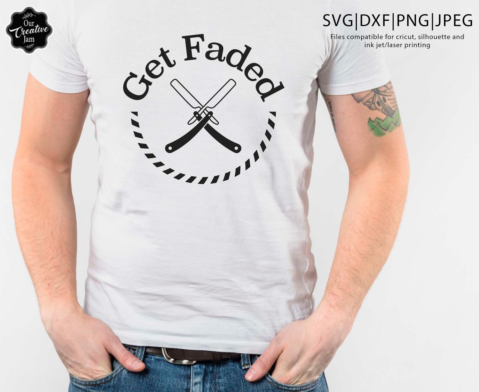 Get Faded Svg Faded Svg Black Barber Svg Barbershop Svg - Etsy