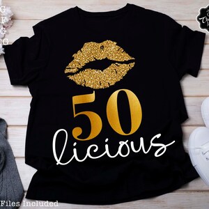 Fiftlylicious Svg, Fifty Licious Png, 50 and Fabulous Svg, 50 and Fab ...
