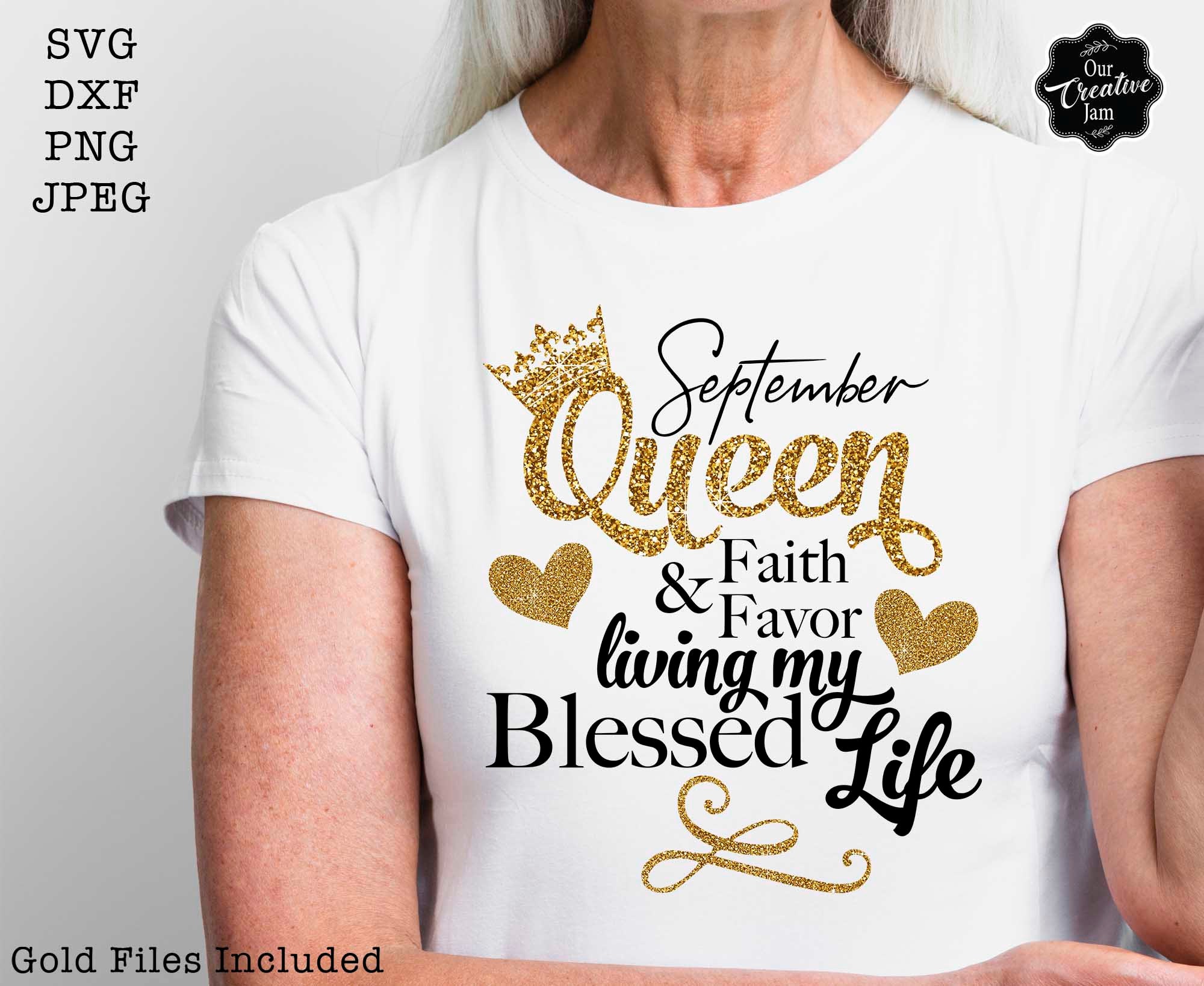 September Svg September Queen Svg September Birthday Queen - Etsy