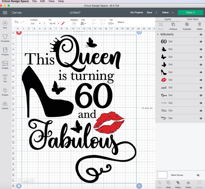 This Queen is Turning 60 & Fabulous SVG,60 and Fabulous Svg,60th ...
