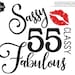 55 and Fabulous Svg 55 and Fab Svg 55th Birthday Svg for | Etsy