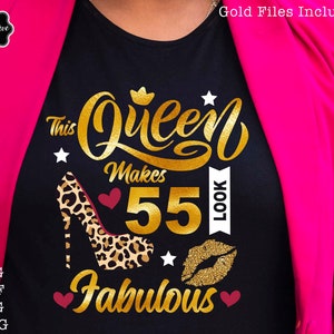 55 and Fabulous Svg, Fabulous at 55 Svg, 55 and Fab Svg, 55th Birthday ...