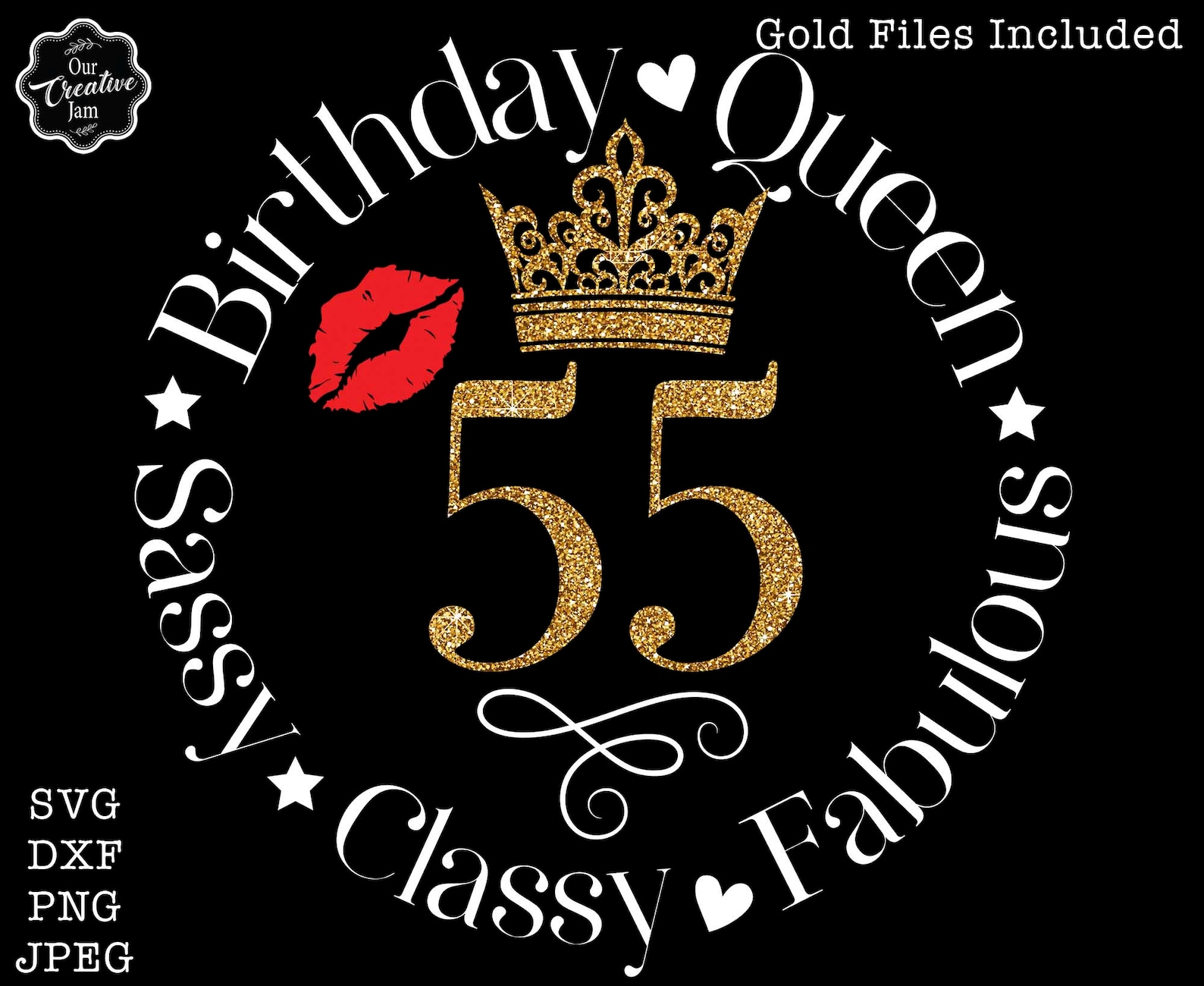 55 and Fabulous Svg, 55 and Fab Svg, 55th Birthday Svg for Women, 55th ...