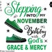 Stepping Into My Birthday Svg, November Queen Svg, November Birthday ...
