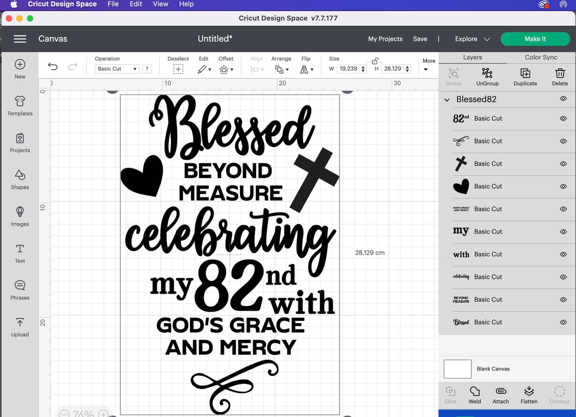 82nd Birthday Svg 82nd Birthday Svg for Women Blessed - Etsy