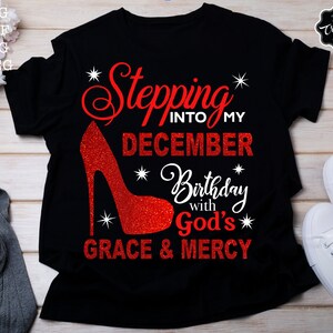 Stepping Into My December Birthday Svg, December Birthday SVG, December ...