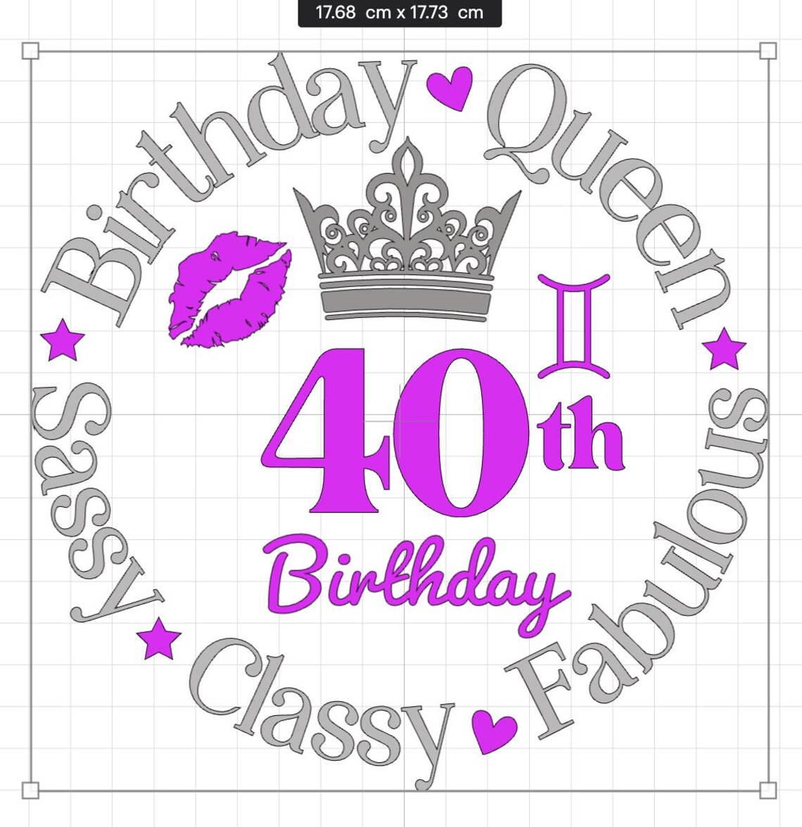 40 and Fabulous Svg, 40 and Fab Svg, 40th Birthday Svg for Women, 40th ...