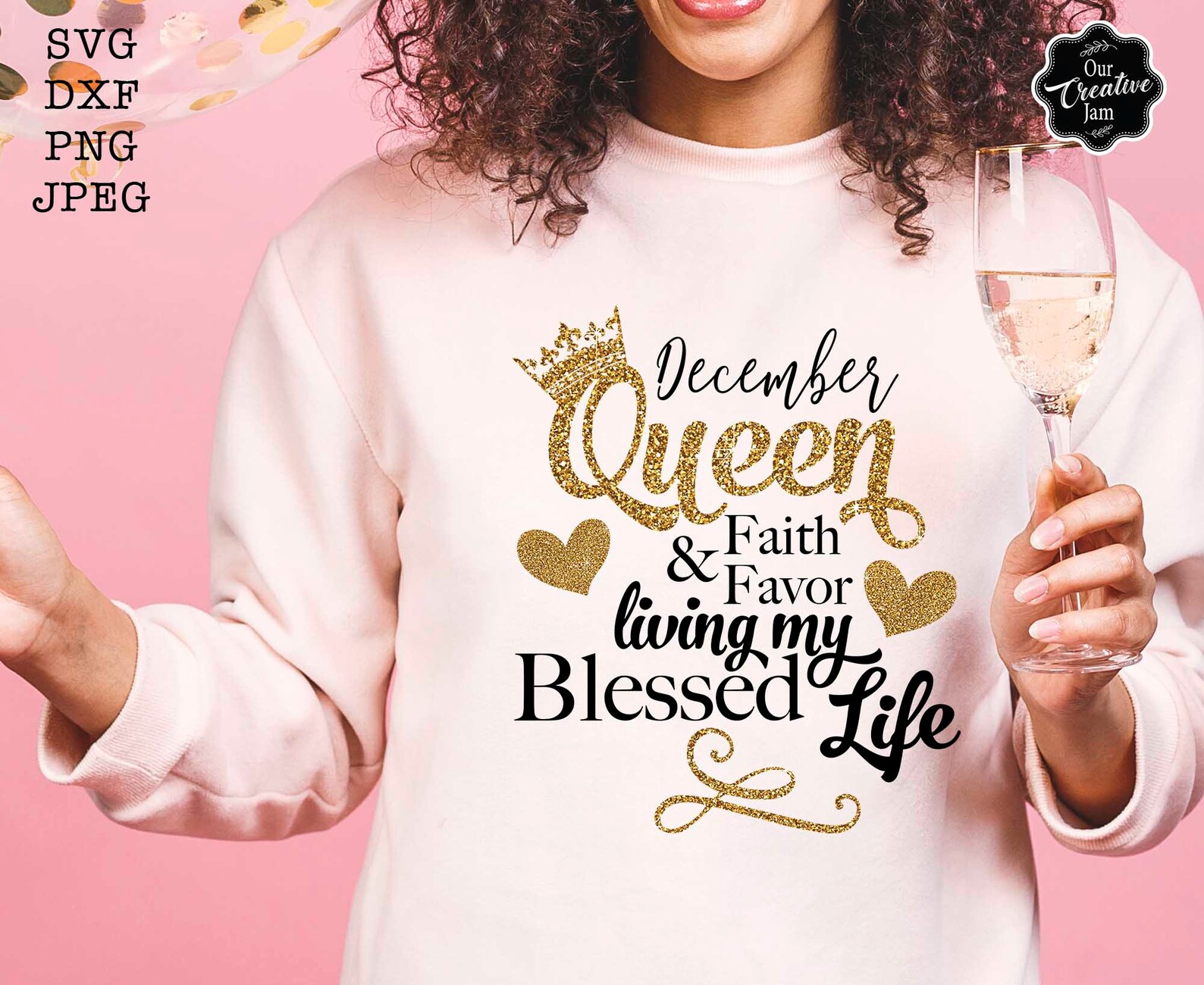 December Queen Svg December Birthday Queen SVG December - Etsy