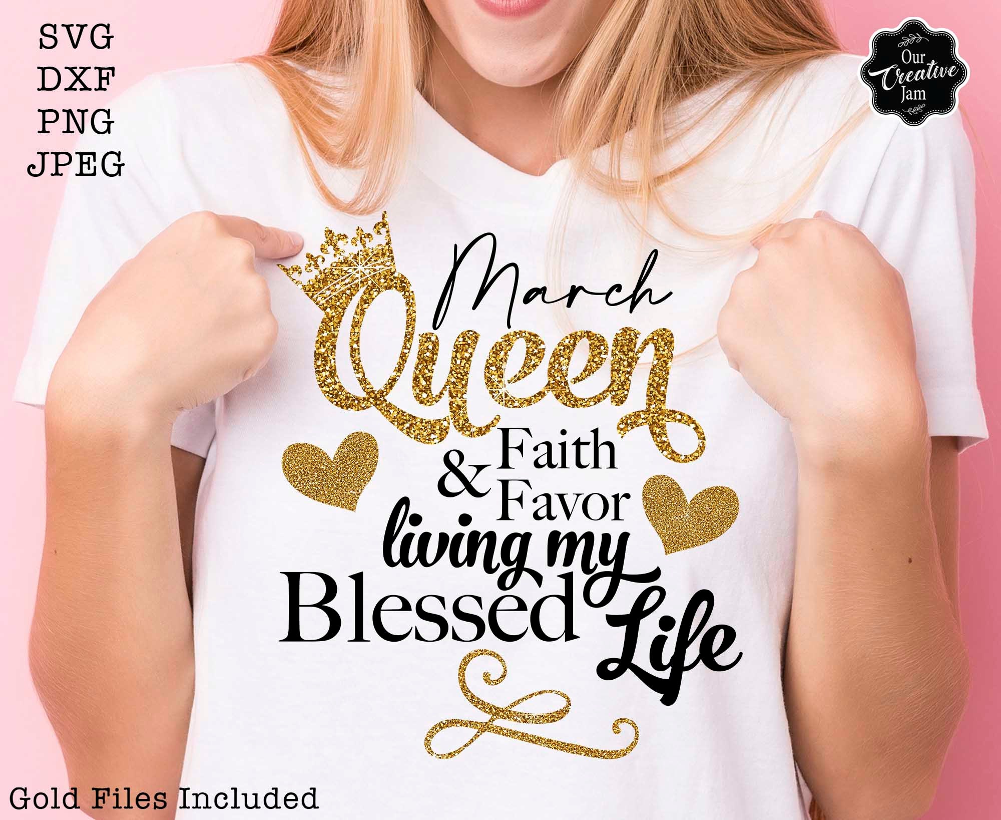 March Queen Svg March Birthday Svg March Birthday Svg March - Etsy
