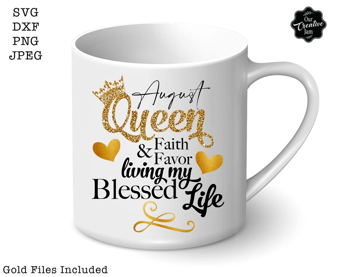 August Svg August Queen Svg August Birthday Queen SVG - Etsy UK