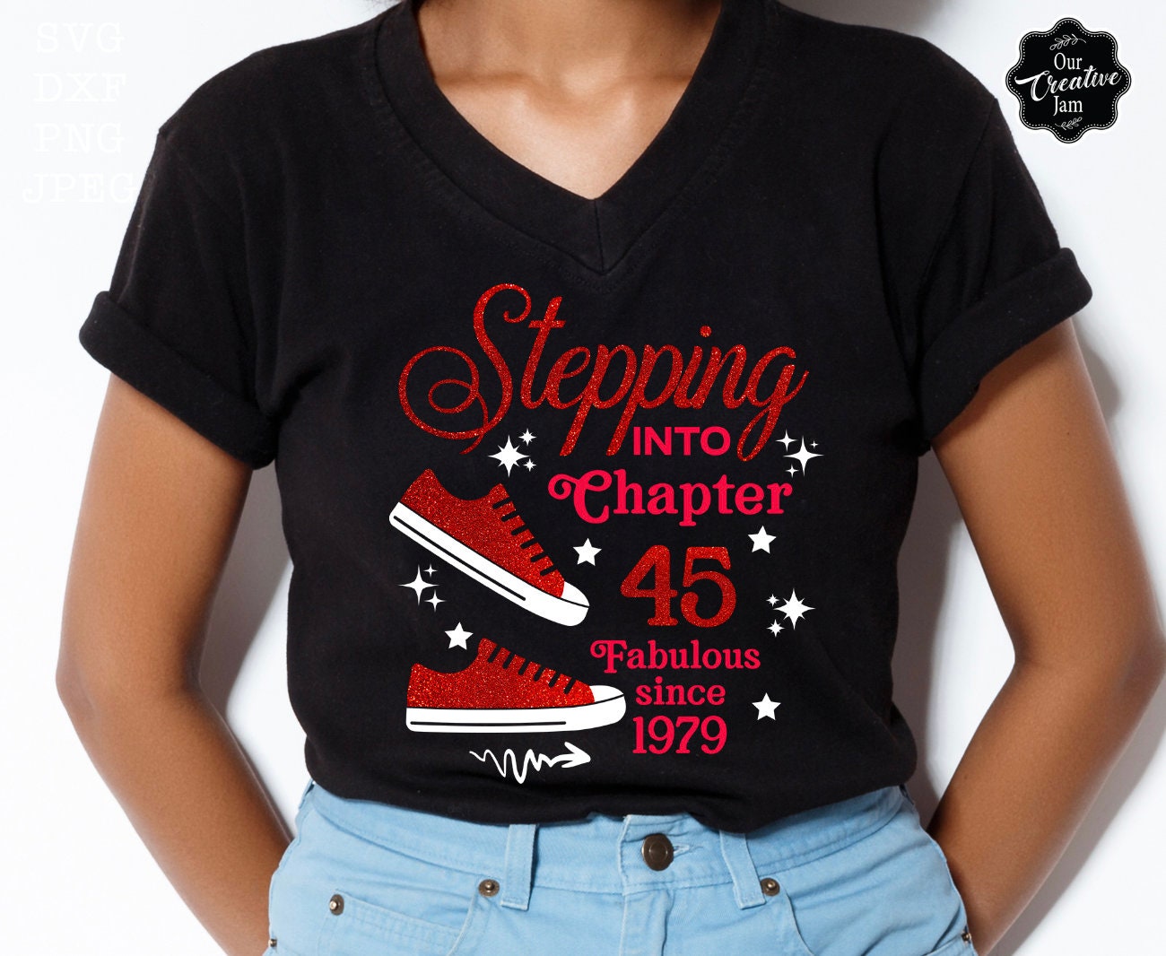 Stepping Into Chapter 45 Fabulous Since 1979 Svg, 50th Birthday Svg ...