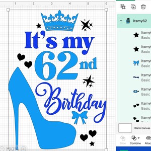 It's My 62nd Birthday Svg, 62nd Birthday Svg, Chapter 62 Svg, Grandmad ...
