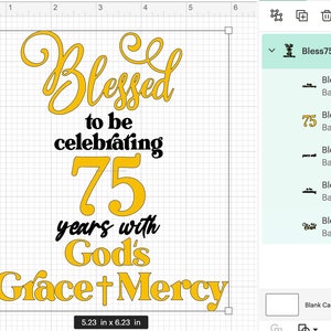 Blessed to Be Celebrating My 75th Birthday With Gods Grace and Mercy ...