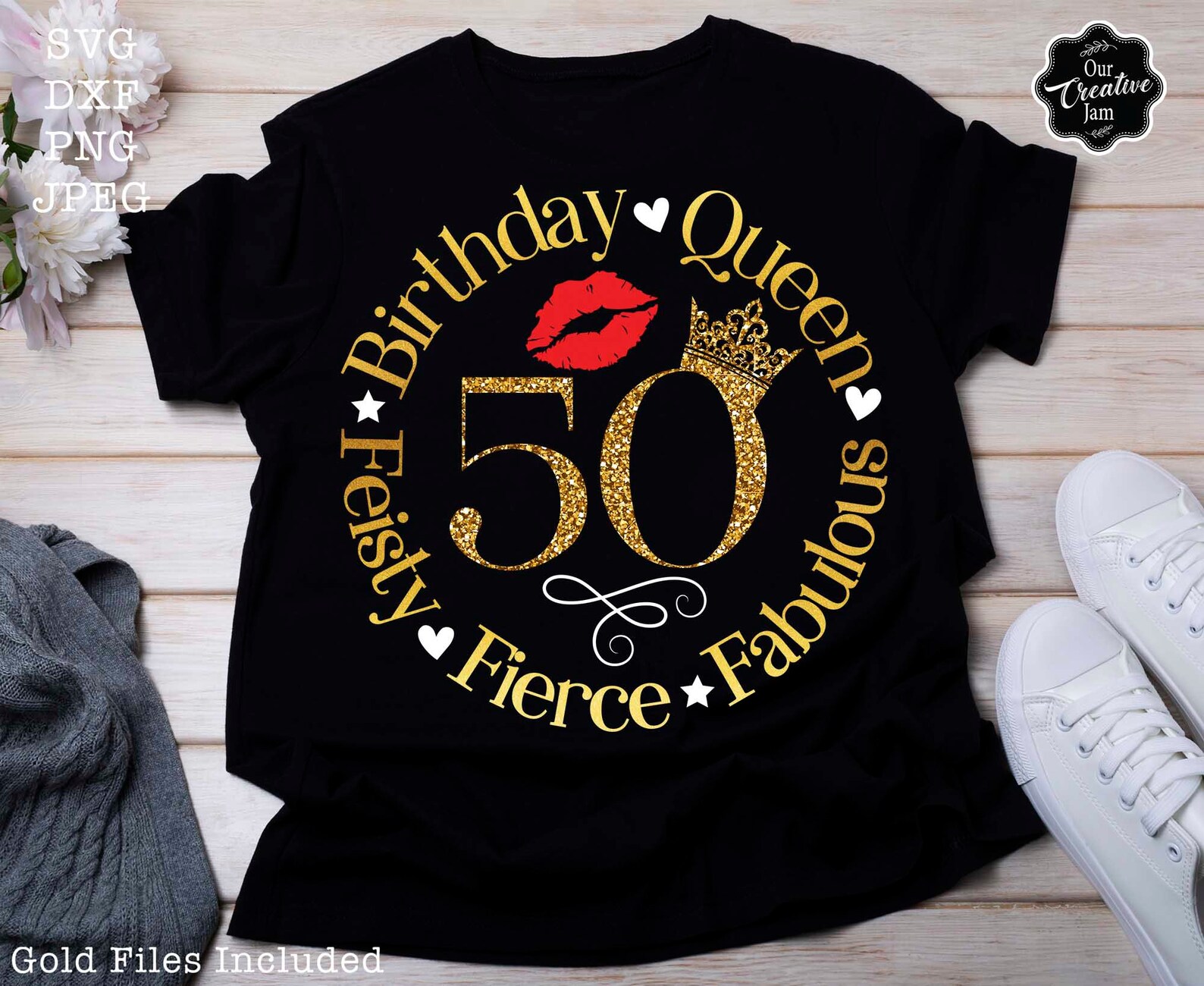Feisty Fierce Fabulous SVG 50 and Fabulous Svg 50th Birthday - Etsy
