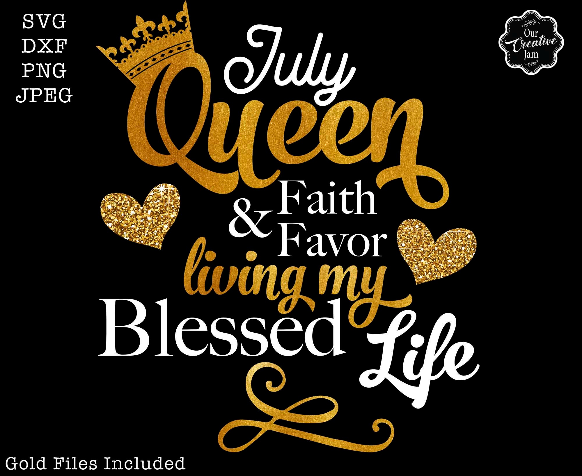 July Queen Svg July Birthday Queen SVG July Birthday SVG - Etsy
