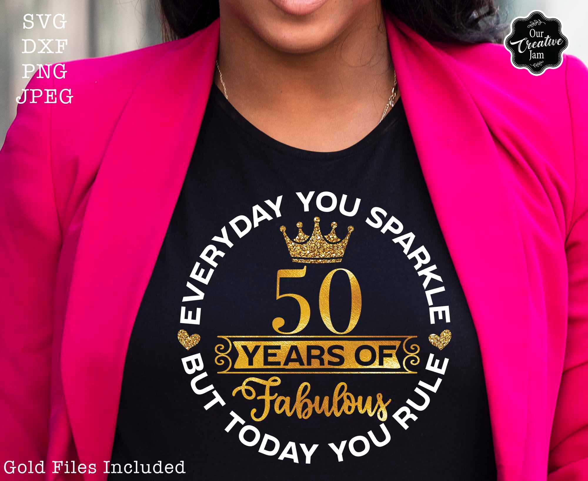 50 and Fabulous Svg 50 and Fab Svg 50th Birthday Svg for - Etsy
