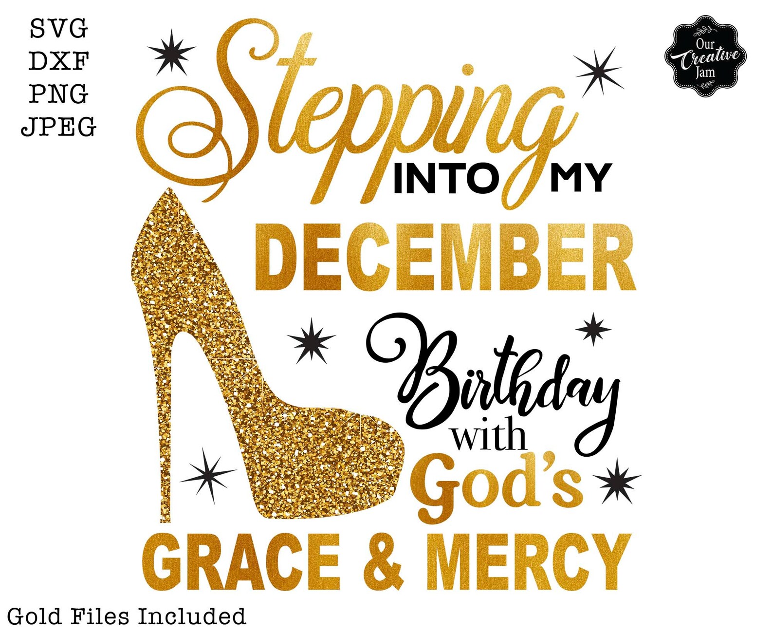 Stepping Into My December Birthday Svg, December Birthday SVG, December ...