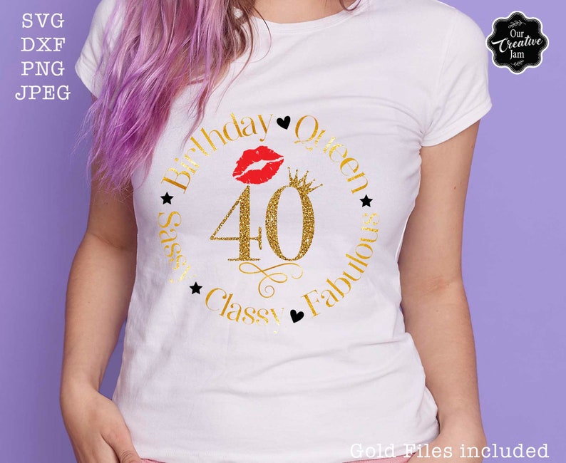 40 and Fabulous Svg, Fabulous at 40 Svg, 40 and Fab Svg, 40th Birthday ...