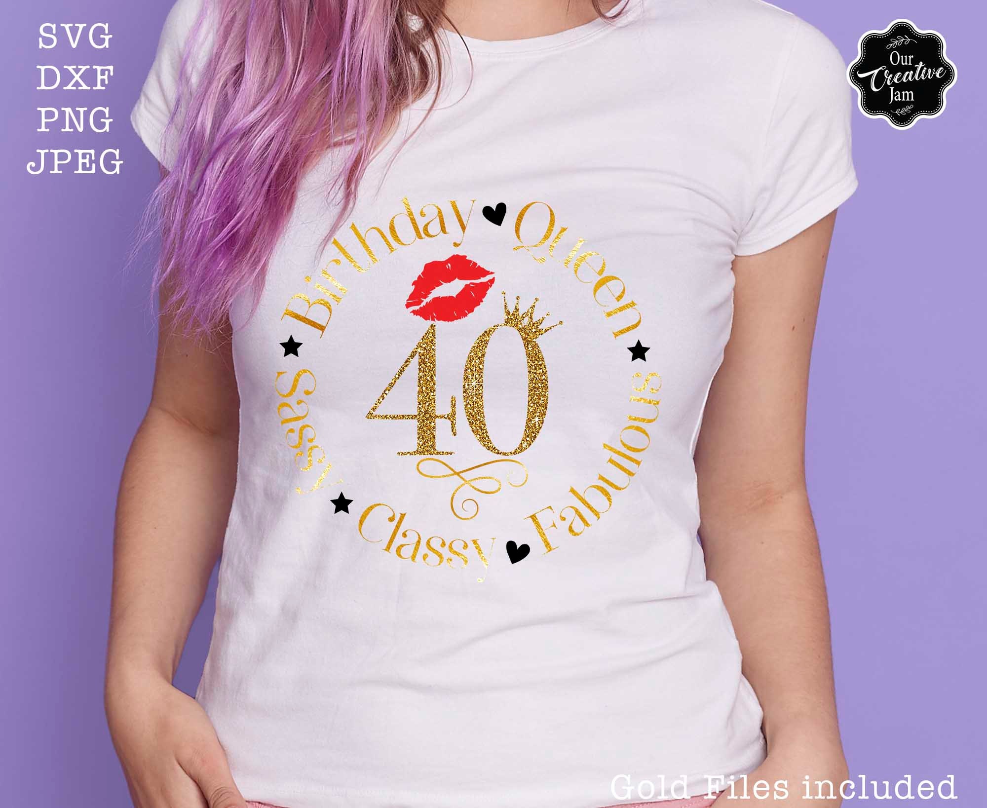 40 and Fabulous Svg, Fabulous at 40 Svg, 40 and Fab Svg, 40th Birthday ...