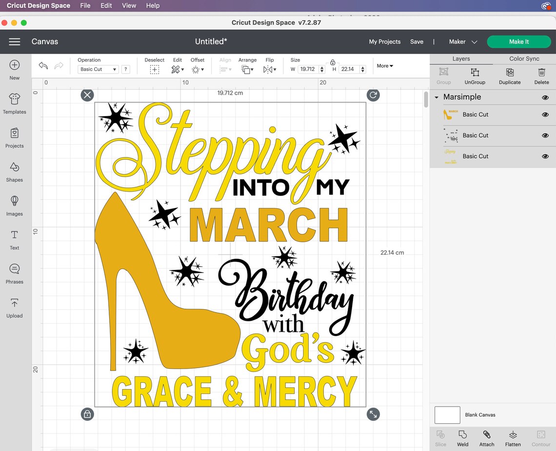 Stepping Into My Birthday Svg March Queen Svg March Birthday | Etsy