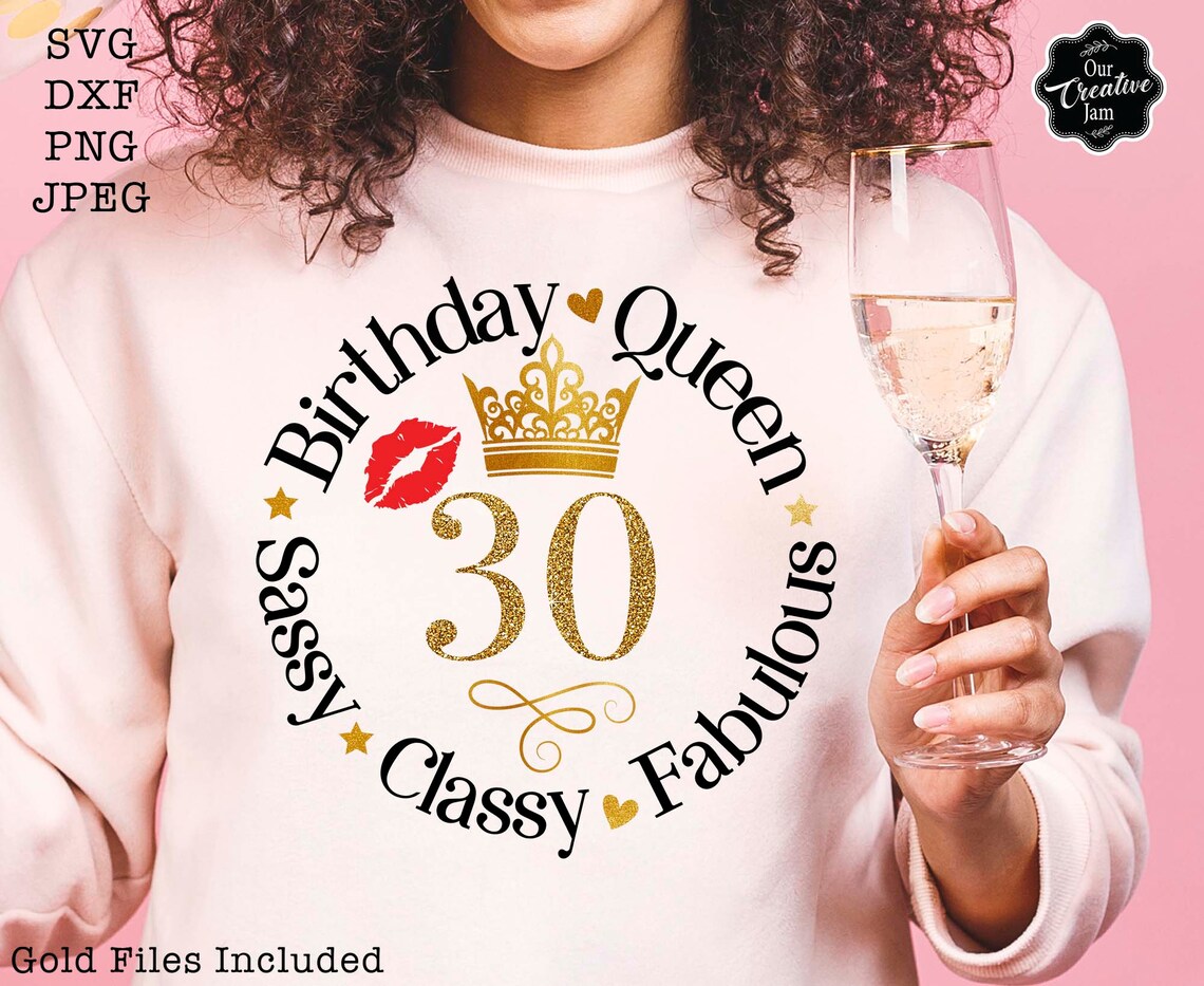 30 and Fabulous Svg, 30 and Fab Svg, 30th Birthday Svg for Women, 30th ...