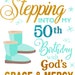 Stepping Into My 50th With God's Grace and Mercy PNG, 50th Birthday Png, Gods Grace and Mercy ...
