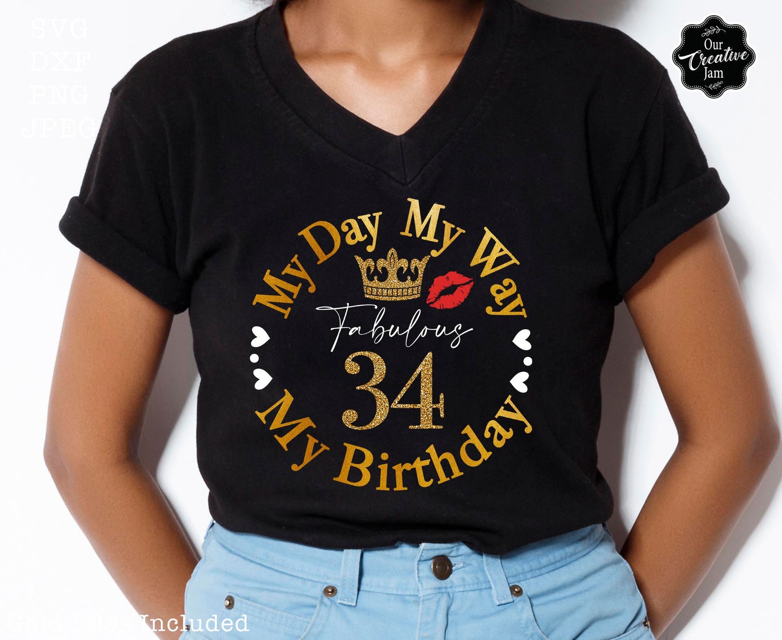 My Day My Way Svg, My Day My Way My Birthday Svg, 34th Svg, 34th ...