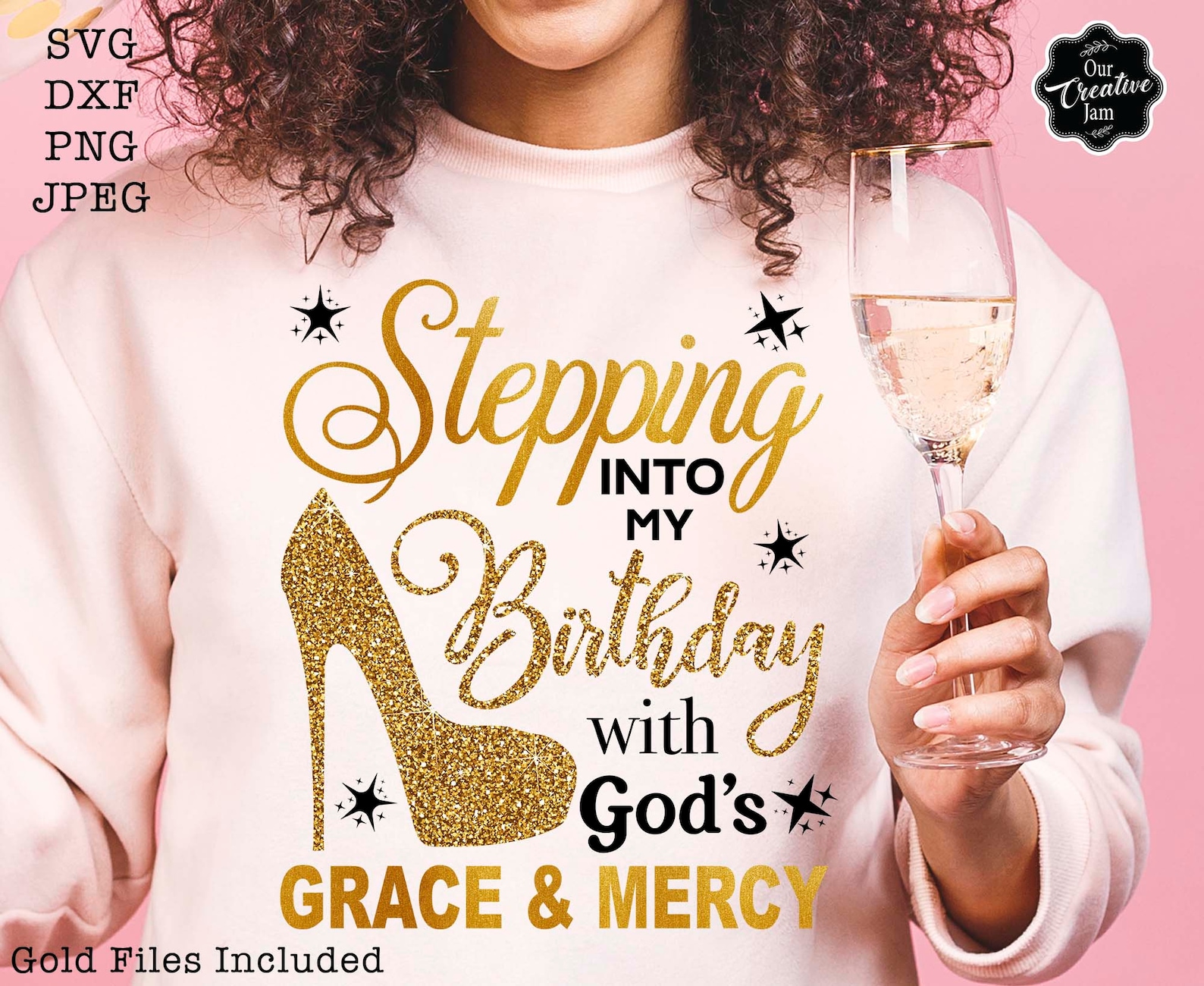 Stepping Into My Birthday With Gods Grace and Mercy Svg Gods - Etsy