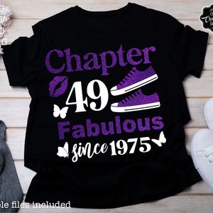 Chapter 49 Fabulous Since 1975 Svg, 49th Birthday Svg, Chapter 49 Svg ...
