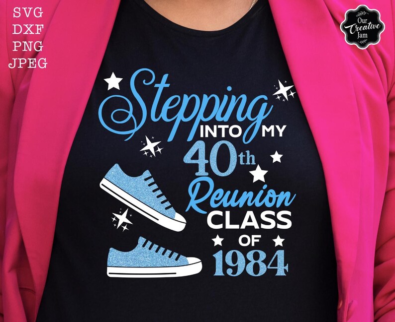 Custom, Reunion, Class of 1984, 40th Reunion Svg, Reunion Svg, Class ...