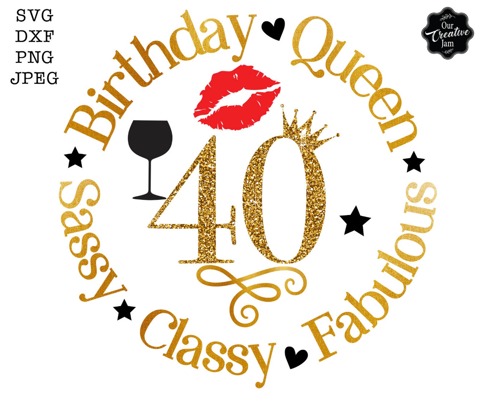 40 and Fabulous Svg, Fabulous at 40 Svg, 40 and Fab Svg, 40th Birthday ...