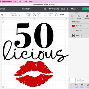Fifty Licious Png, Fiftly Licious Svg, 50 and Fabulous Svg, 50 and Fab ...