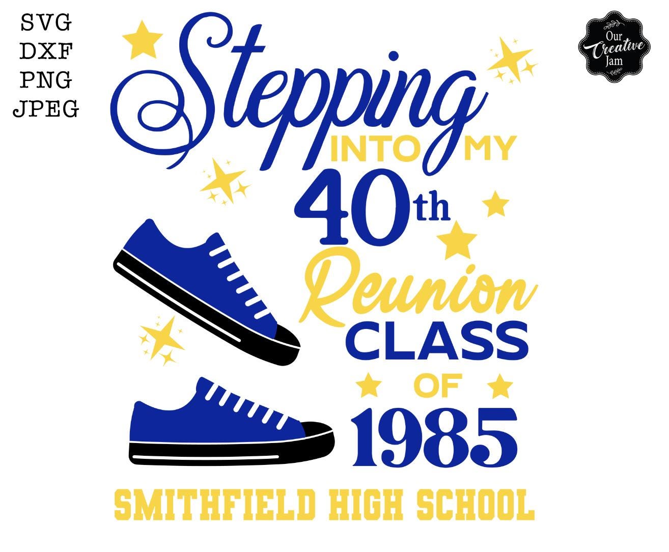 Custom, Reunion, Class of 1985, 40th Reunion Svg, Reunion Svg, Class ...