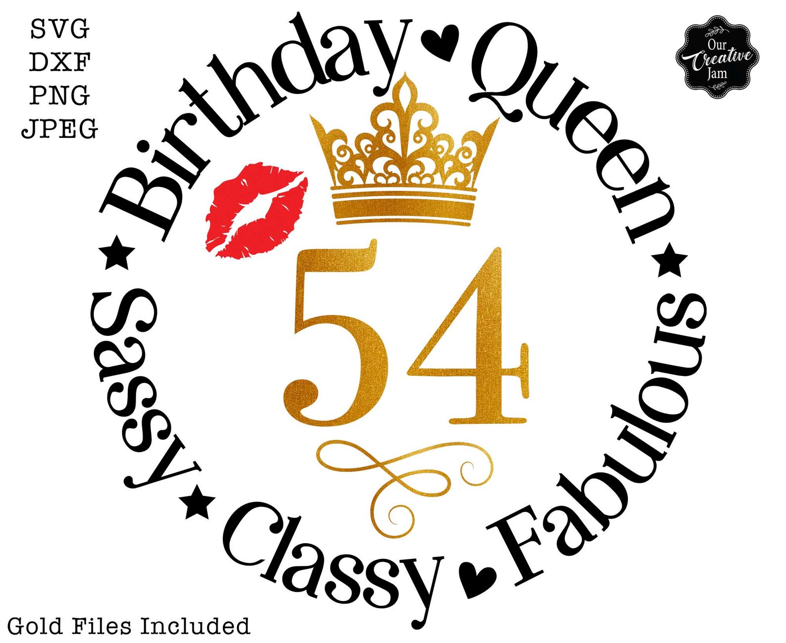 54th Birthday Svg 54 Birthday Svg 54th Birthday Shirt Svg - Etsy