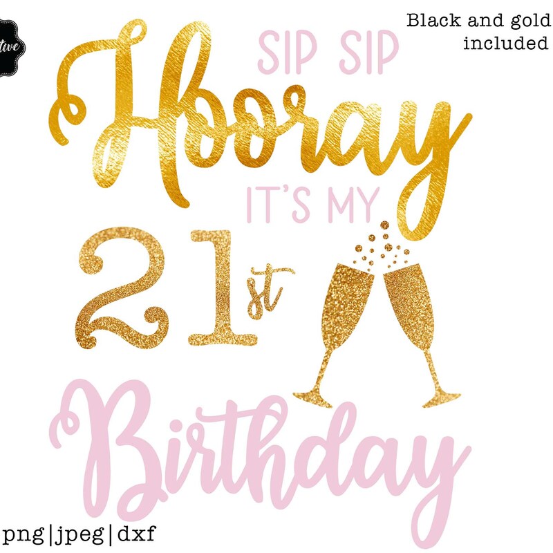 21st Birthday Svg - Etsy