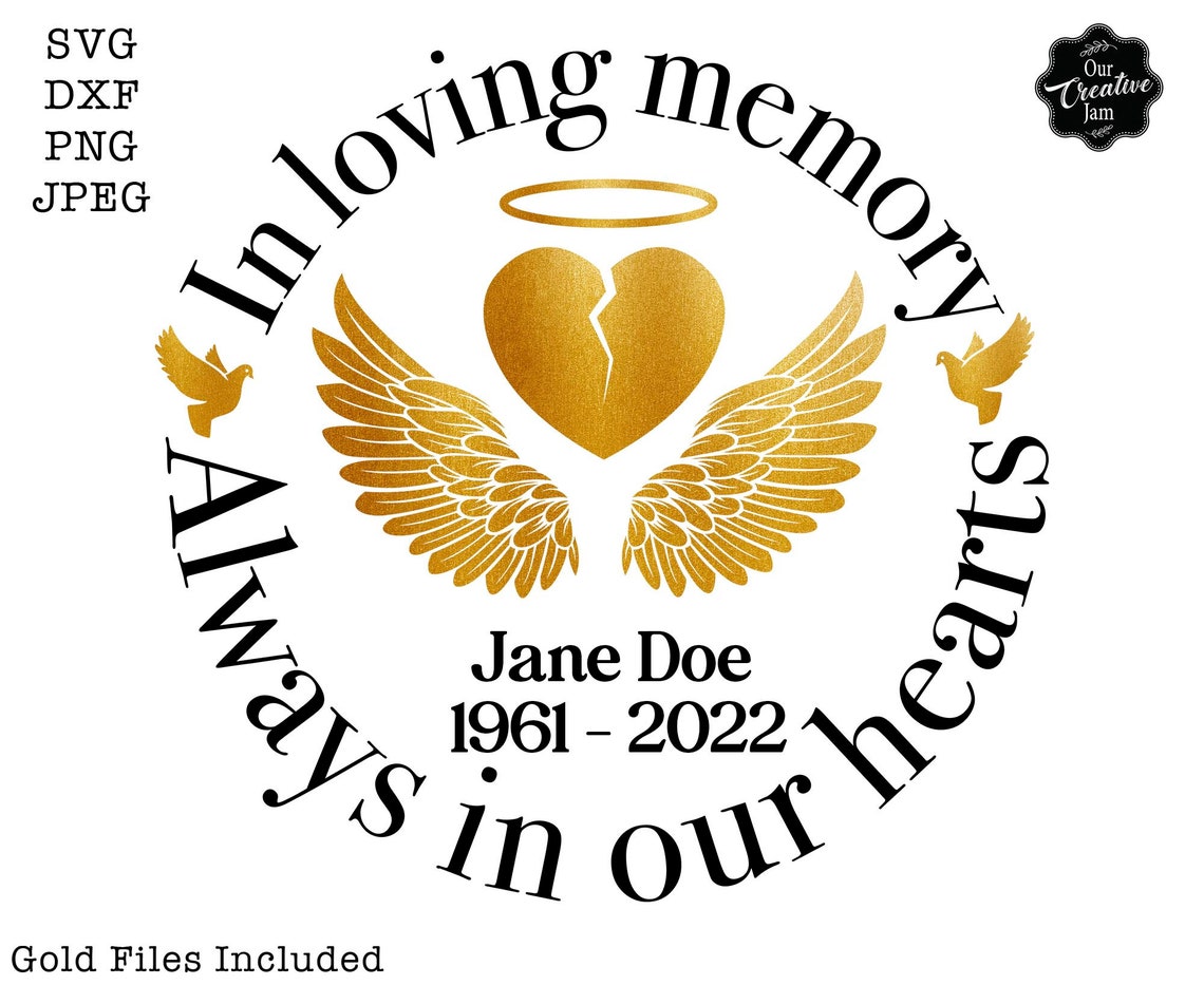In Loving Memory Svg Rip Svg Memorial Svg in Memory Svg - Etsy