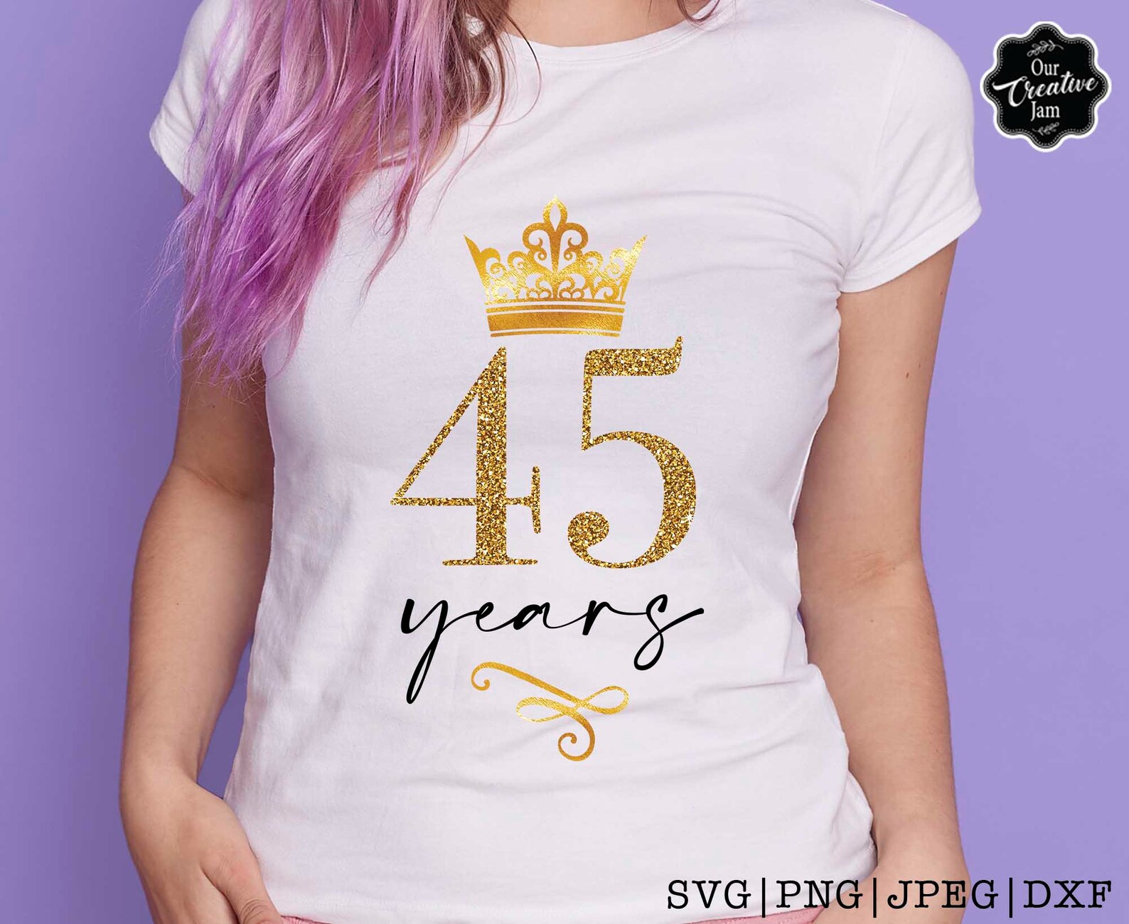 45 Years Svg 45th Birthday Svg 45 Svg 45 and Fabulous - Etsy