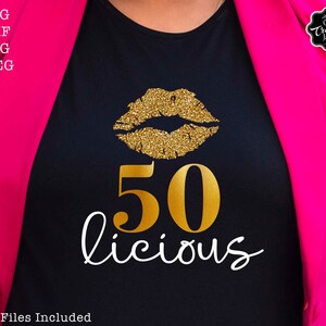 Fiftlylicious Svg, Fifty Licious Png, 50 and Fabulous Svg, 50 and Fab ...